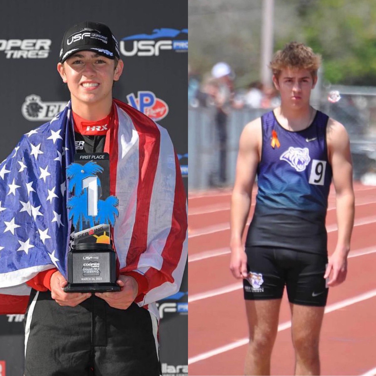 Multi-faceted Joey Brienza shines on athletic track and race track ...